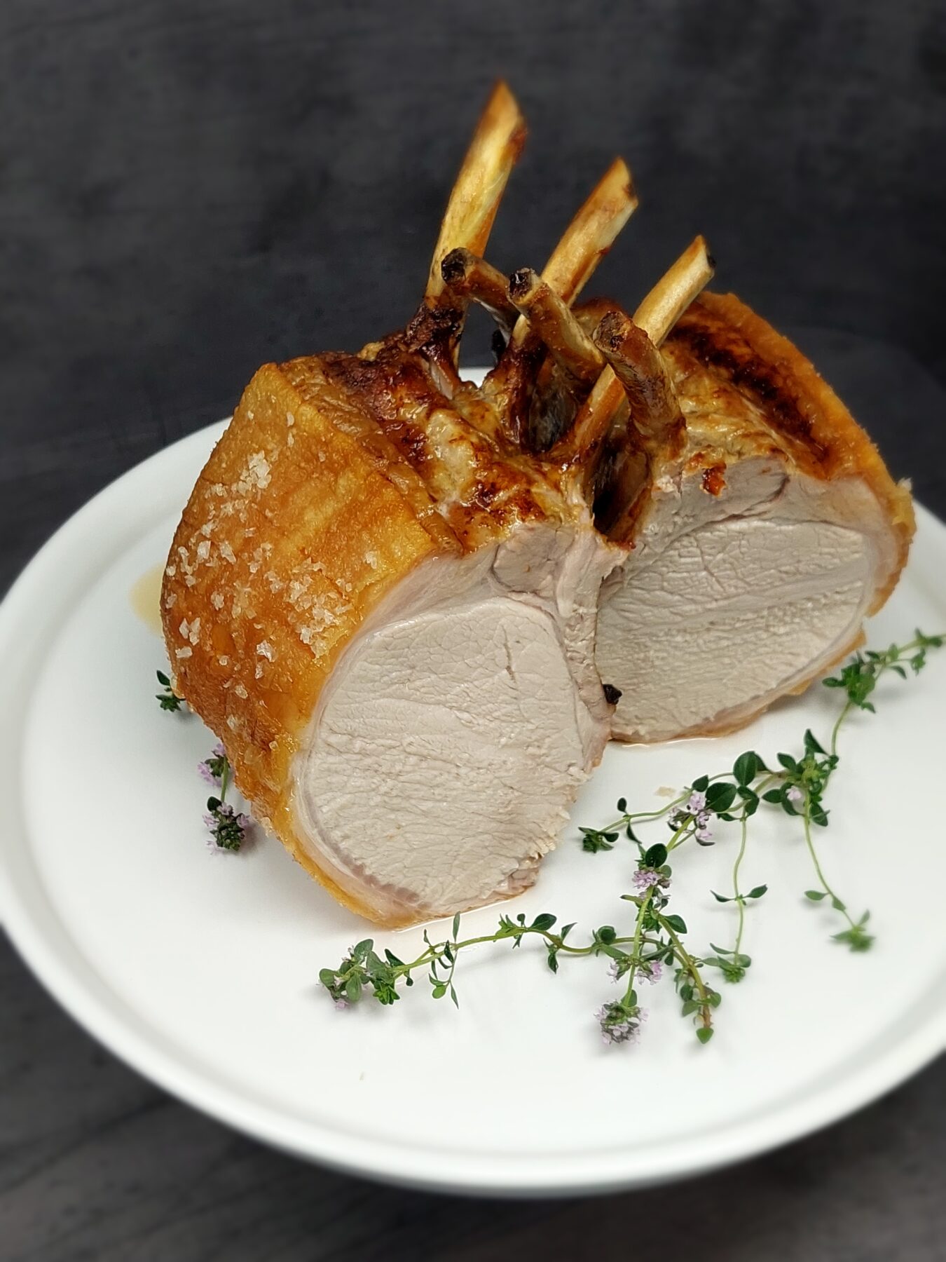 Outdoor Reared Yorkshire Pork Loin Rack French Trimmed - Sykes House Farm