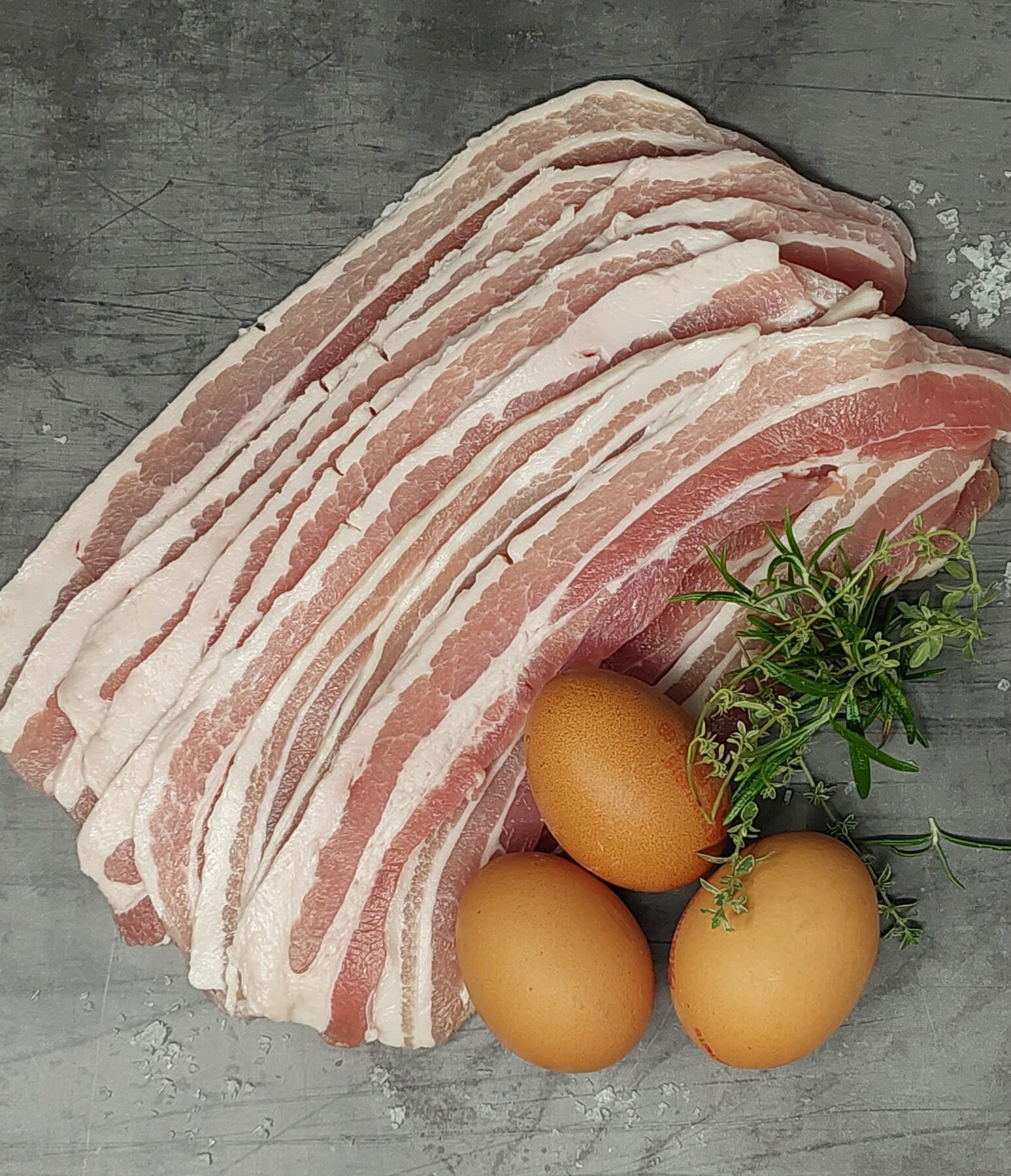 Plain Sliced Streaky Bacon - Sykes House Farm