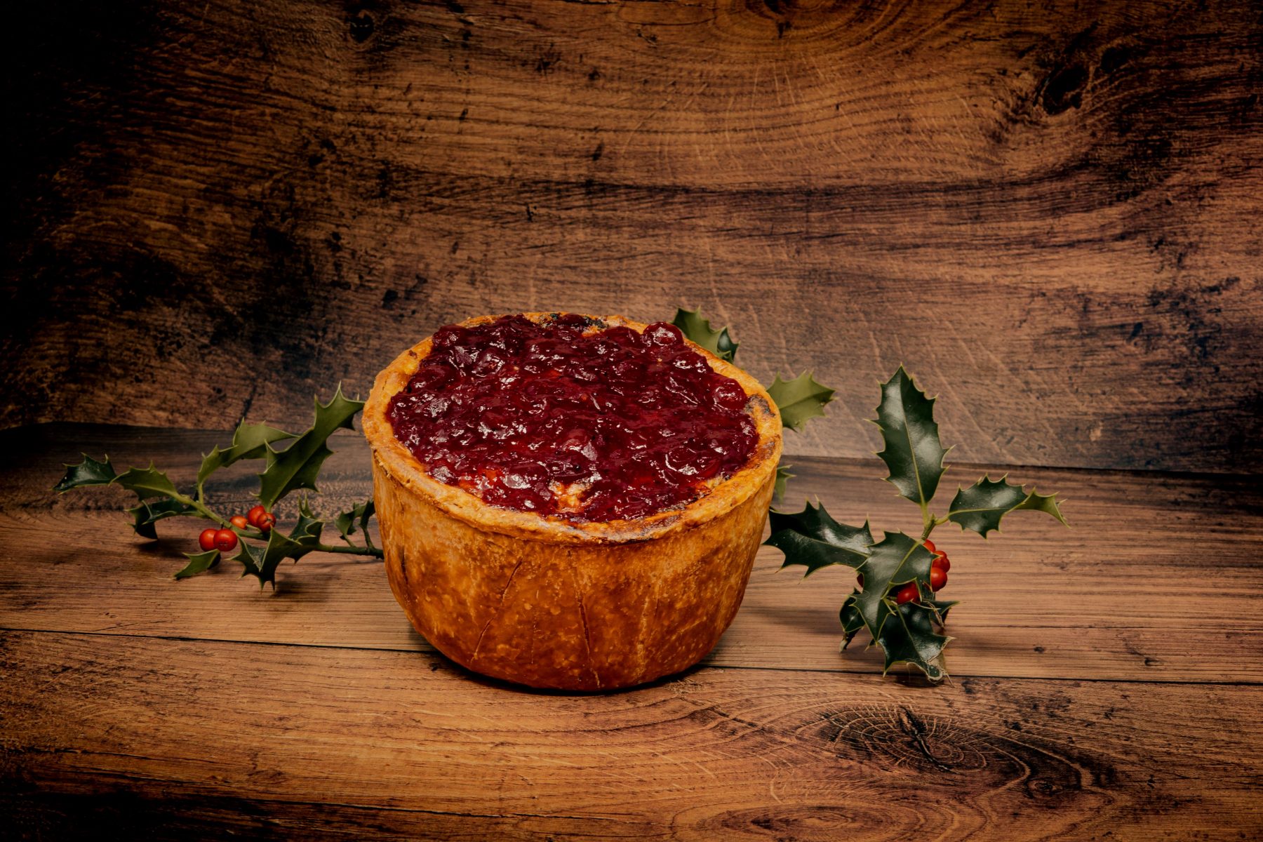 Festive Pork Pies with Cranberry Topping - Sykes House Farm