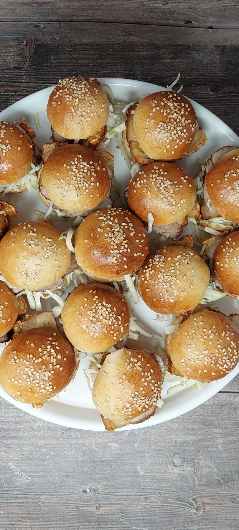 Crispy Pork Belly Sliders with Apple & Mustard Slaw - Sykes House Farm