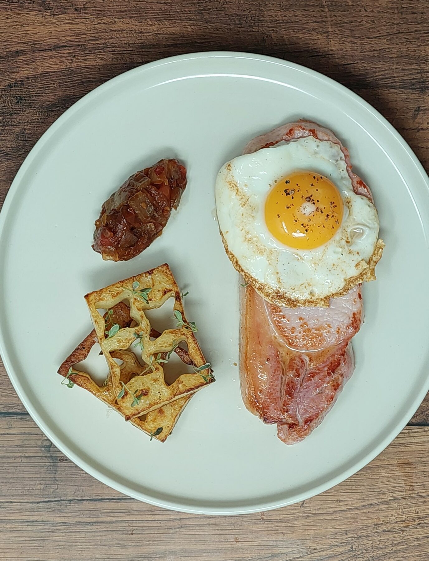 Bacon Steaks with Chilli Tomato Chutney- Sykes House Farm
