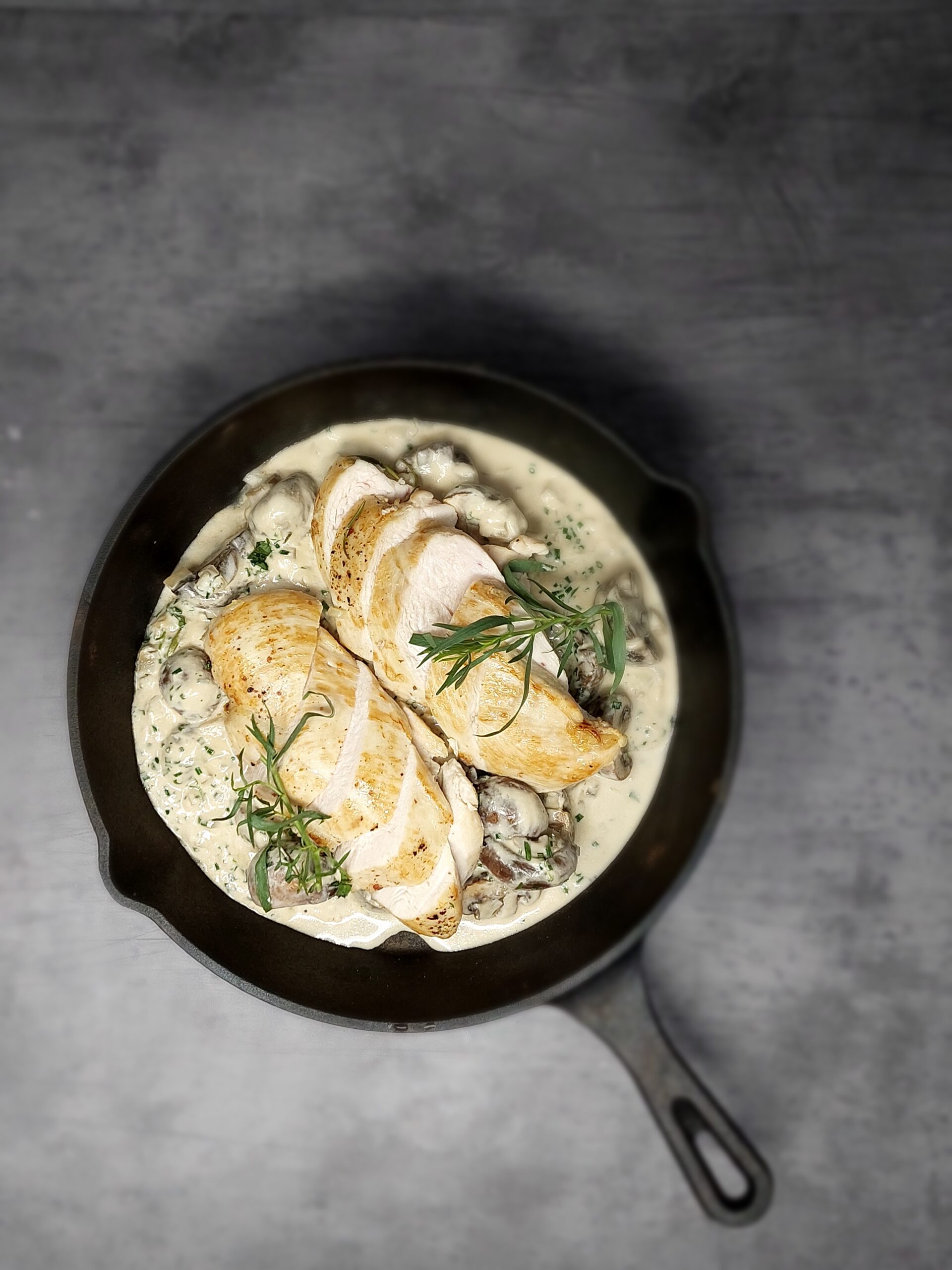 Pan Roasted Chicken with Mushrooms - Sykes House Farm