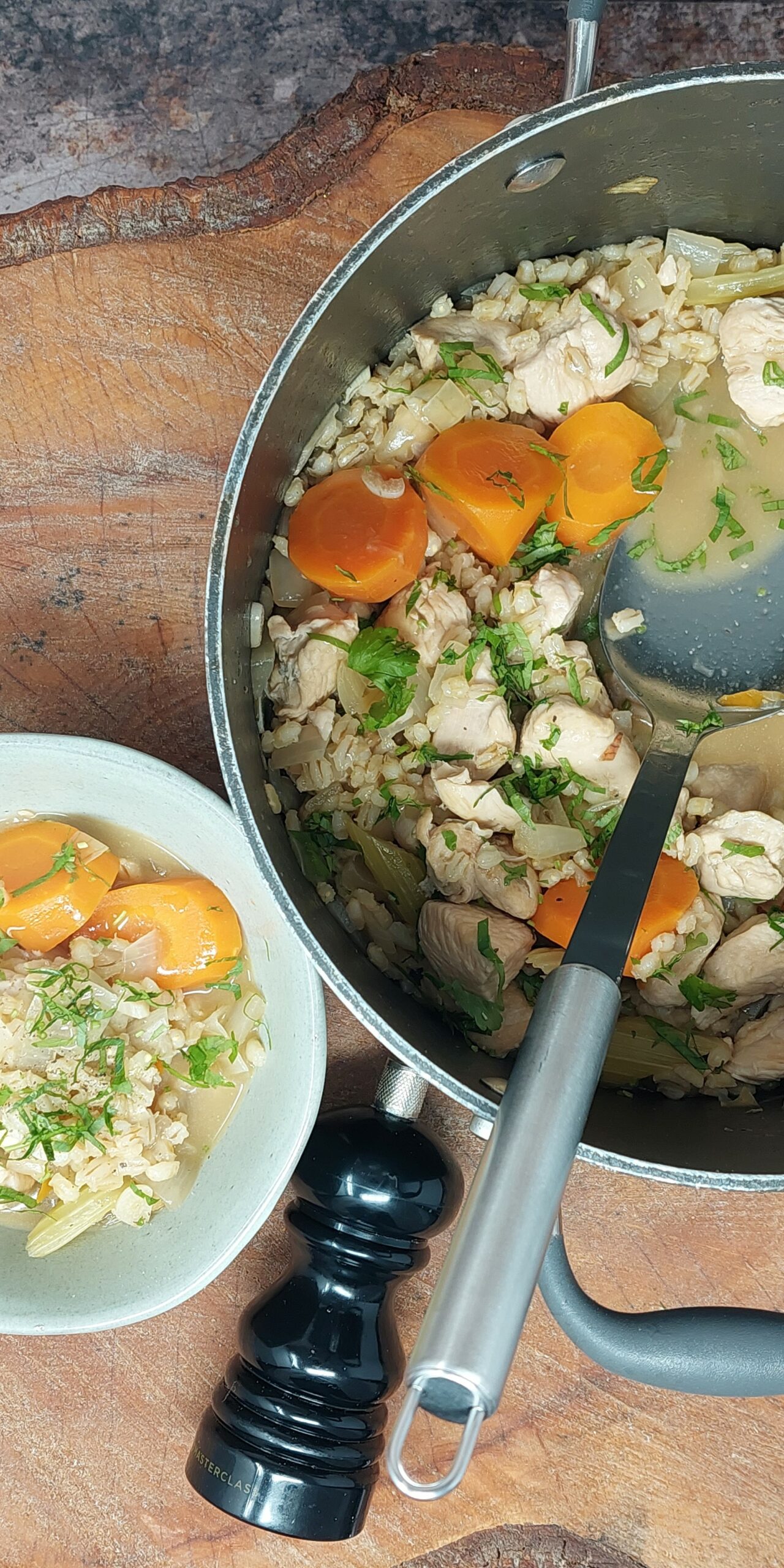 CHICKEN HOTPOT with BARLEY and WHITE WINE - Sykes House Farm